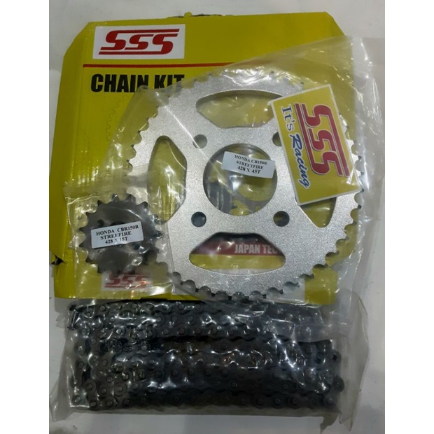 Jual SSS RK CHAIN KIT GEAR SET GERSET PAKET GER DEPAN BELAKANG RANTAI CB150R VIXION MP VERZA ...