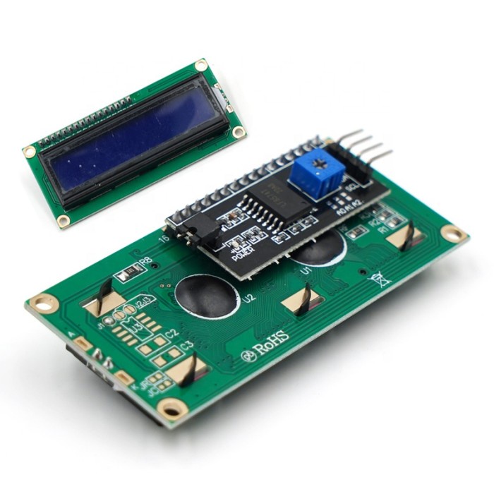 Jual A632 LCD 1602 CHAR BLUE BACKLIGHT WITH I2C SERIAL INTERFACE MODULE | Shopee Indonesia
