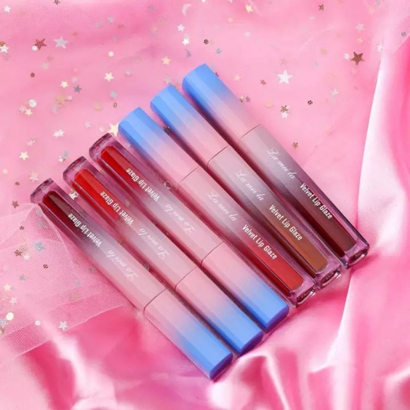 Jual Lameila Lipstik Velvet Lip Glaze Moisturizing Lameila Lip Tint ...