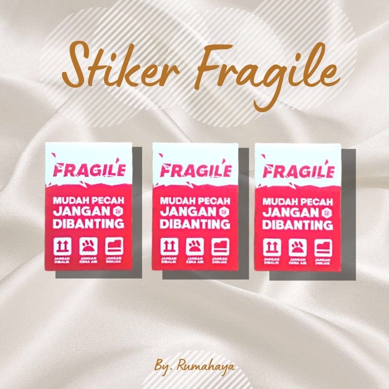 Jual Stiker Fragile | Stiker pengiriman aman | Shopee Indonesia