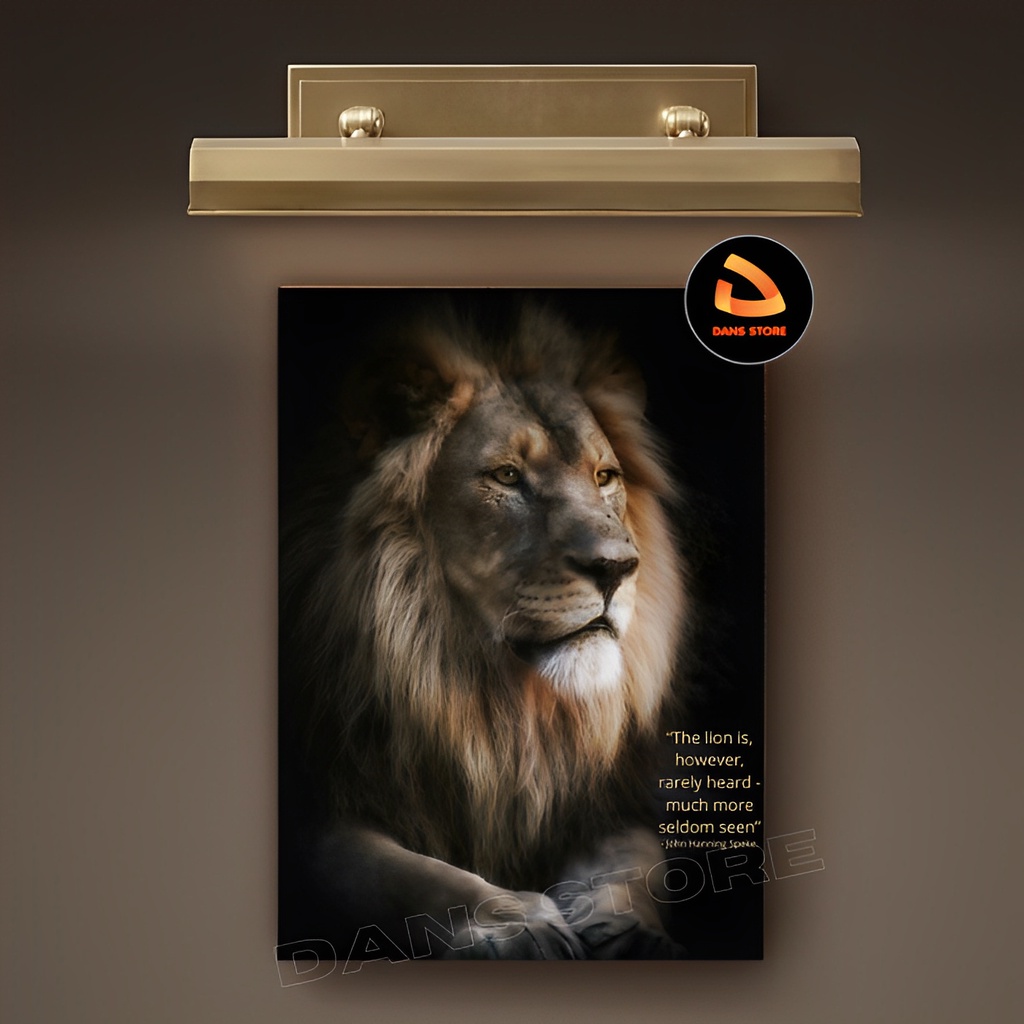 Jual Poster Singa Dan Kata Motivasi Lion Quotes Hiasan Dinding ...