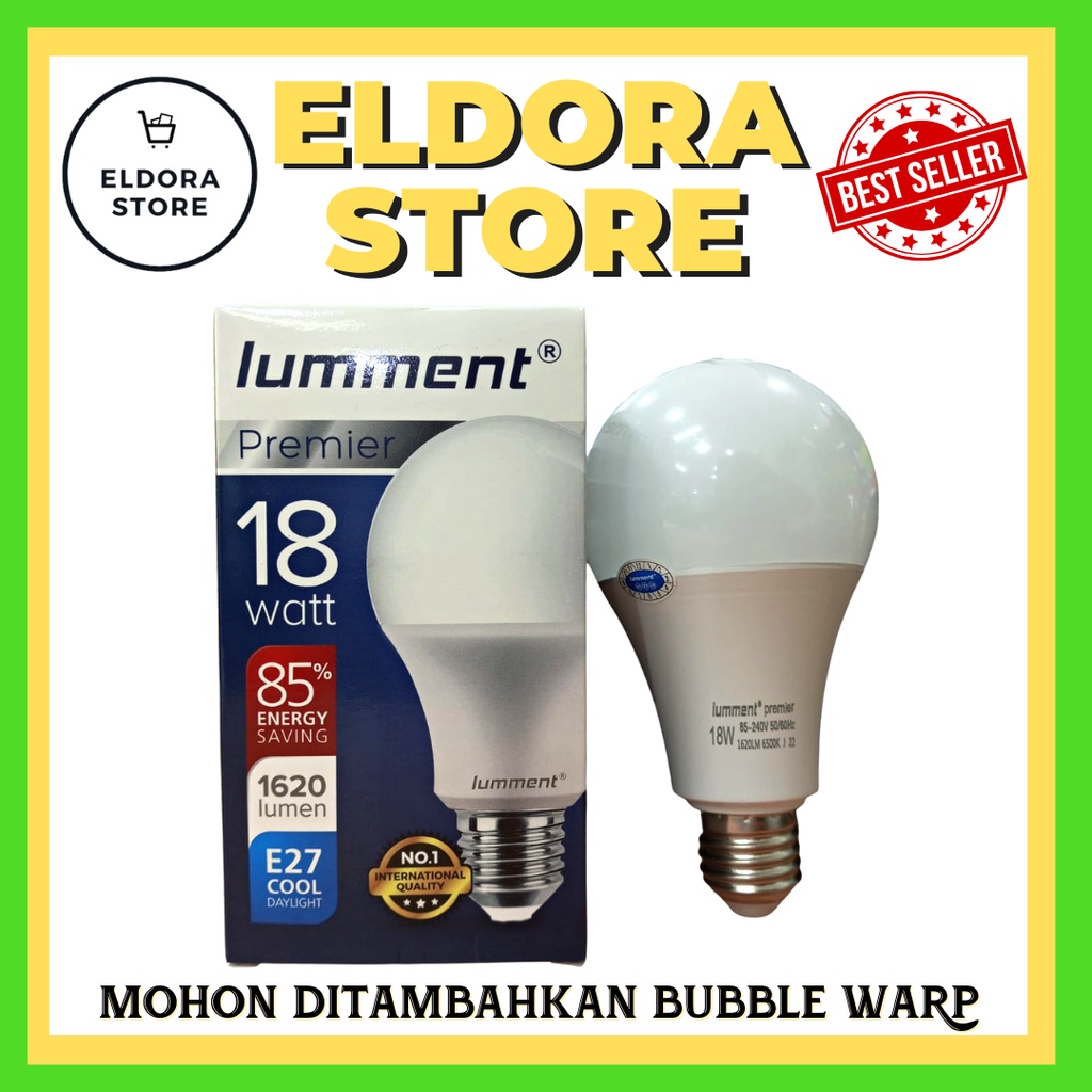 Jual Lampu Lumment Premier 18 Watt | Lampu LED Cahaya Putih Terang ...