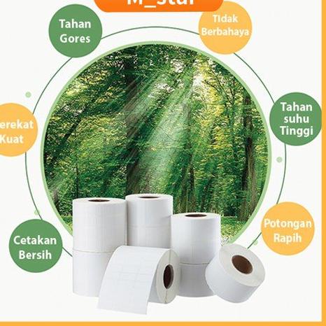 Jual Sekarang Hadir Thermal Label Direct Barcode 100x150/Sticker ukuran A6/Thermal Label/Kertas ...