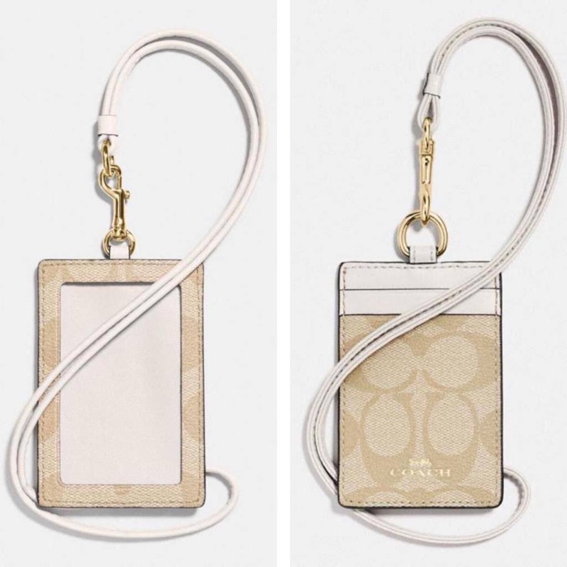 Jual Coach Lanyard Signature Chalk AUTHENTIC | Shopee Indonesia