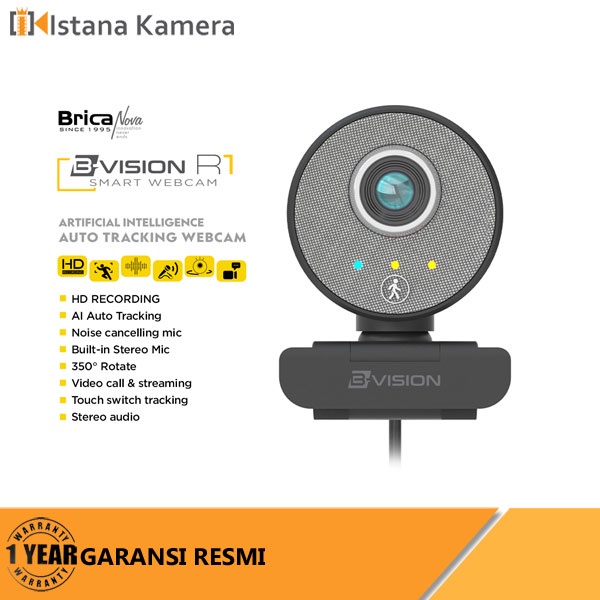 Jual Brica B-Vision R1 AI Auto Tracking Webcam - BVision BVR1 | Shopee Indonesia