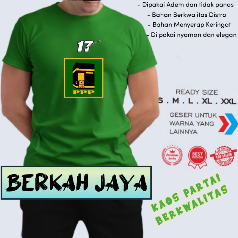 Jual kaos partai PPP distro/kaos kampanye original | Shopee Indonesia
