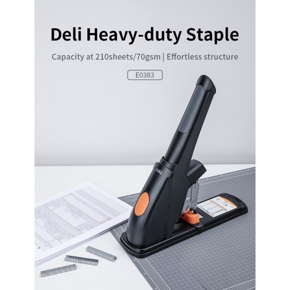 Jual Heavy Duty Stapler Deli 0383 Stapler Jilid 210 Sheets | Shopee ...