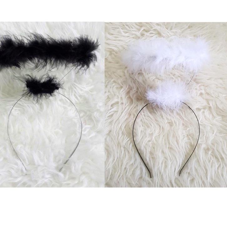 Jual Hot !! Bando Karakter Halloween Angel Black Devil Peri (Gagang ...