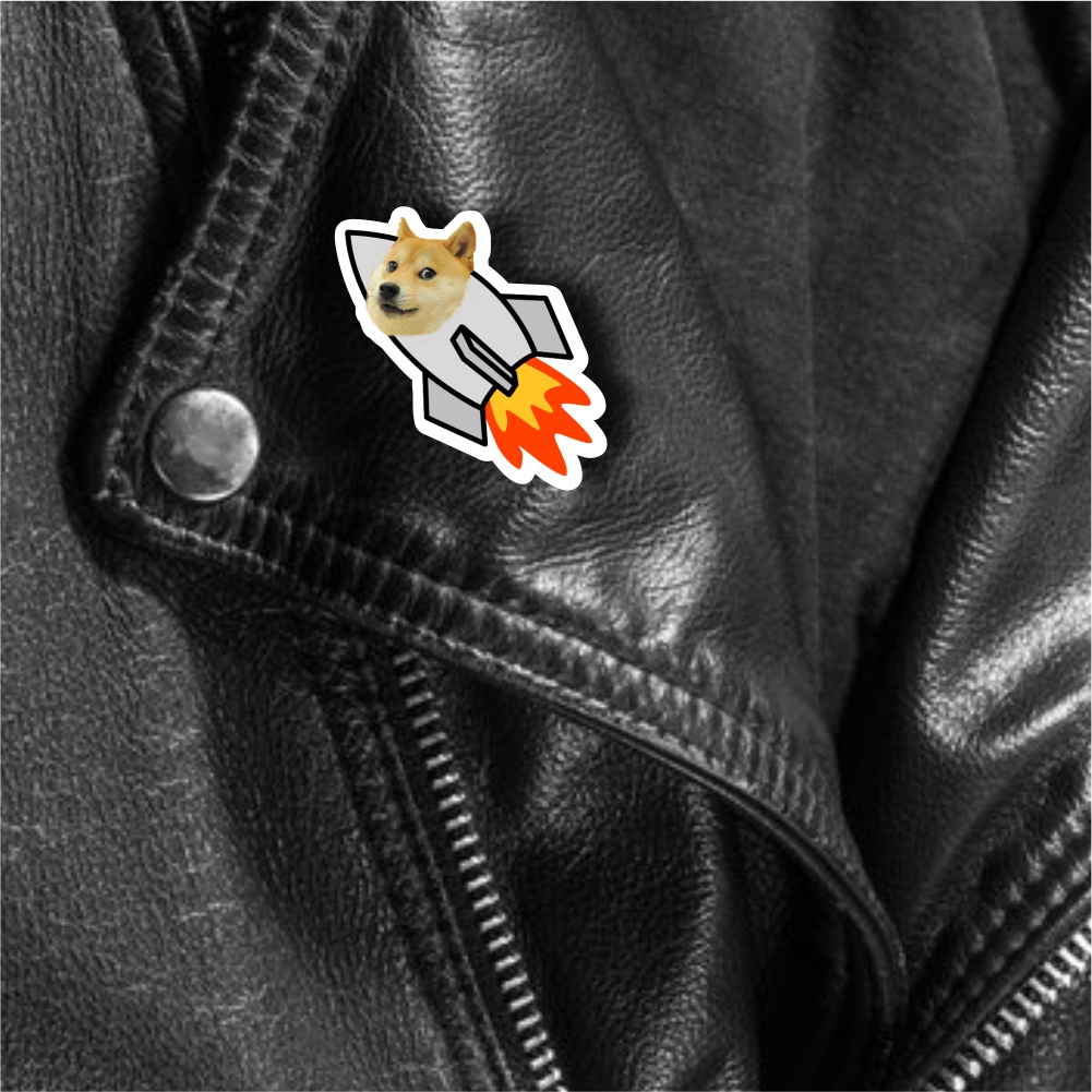 Jual Pin Acrylic "Doge To The Moon" | Shopee Indonesia