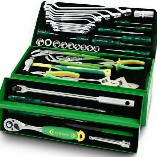 Jual KUNCI SET TEKIRO LENGKAP isi Kunci Ring+Tang+palu dll / 45 pcs ...