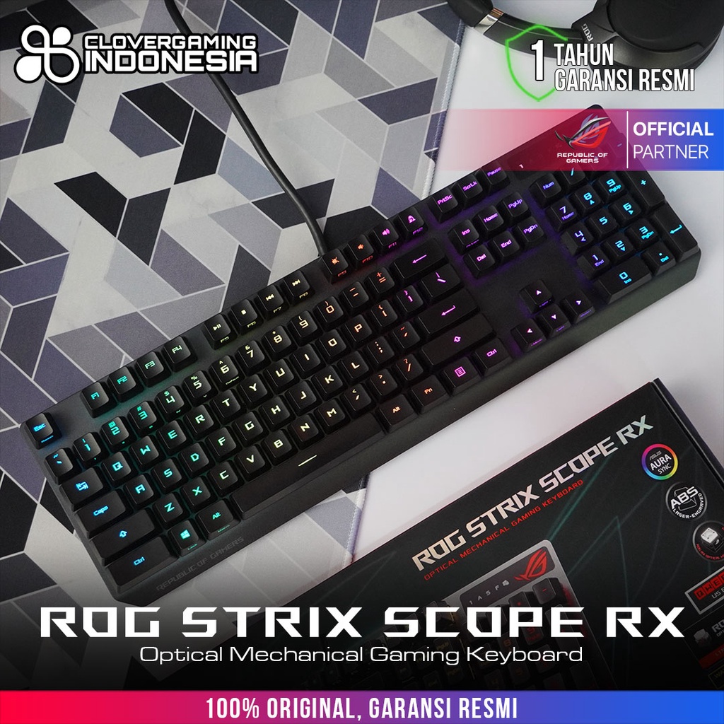 Jual Asus ROG Strix Scope RX Optical RGB - Gaming Keyboard | Shopee ...