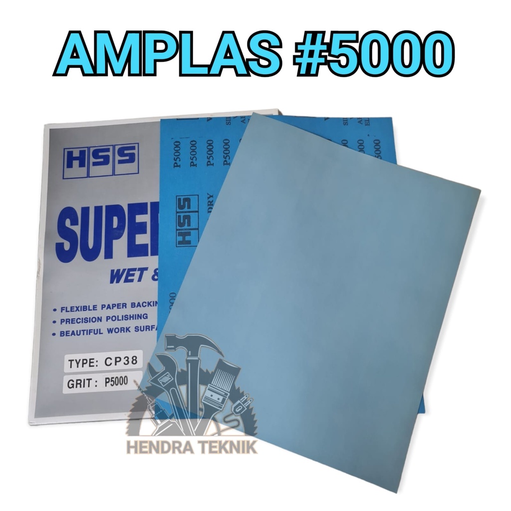 Jual AMPLAS #5000 KERTAS GOSOK GRIT 5000 AMPELAS DUCO DICO HALUS DIKO ...