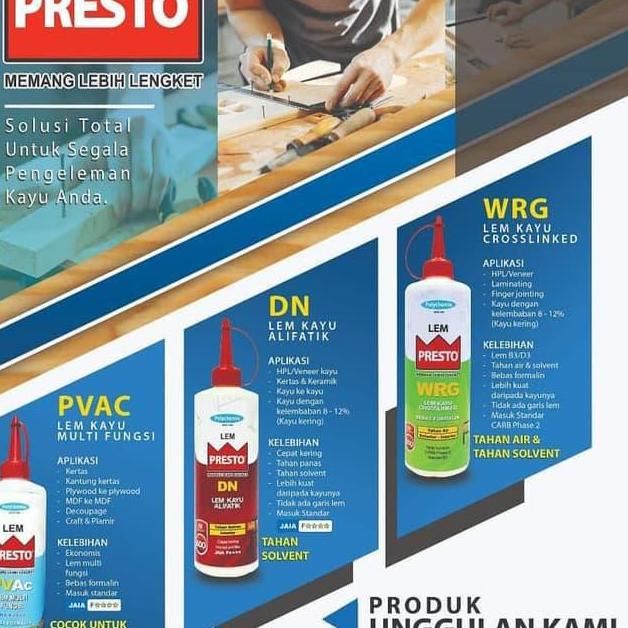 Jual New Products Lem Presto WRG Lem Kayu Exterior VENEER TAHAN AIR ...
