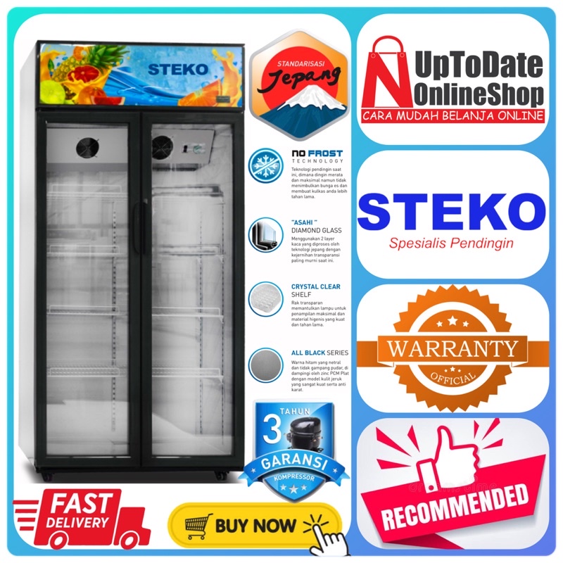 Jual SHOWCASE 2 PINTU 700L STEKO MG750 MG-750 NO FROST TECHNOLOGY SUPER ...