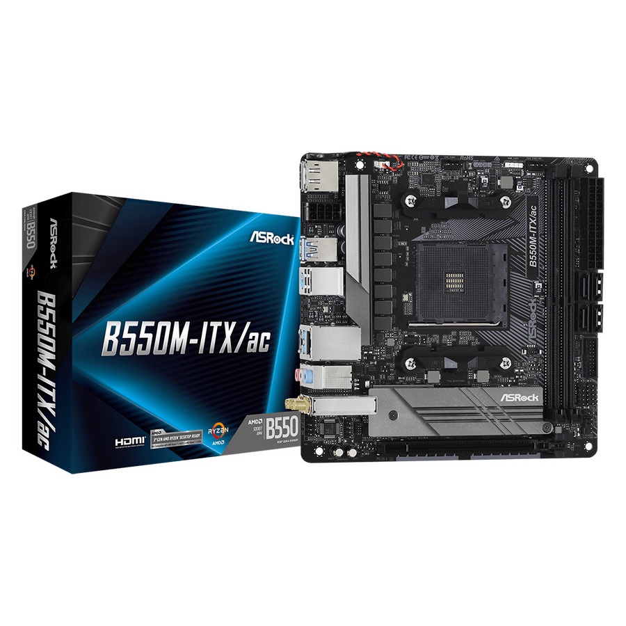 Jual Asrock B550M-ITX/ac Socket AMD AM4 Socket Ryzen | Shopee Indonesia