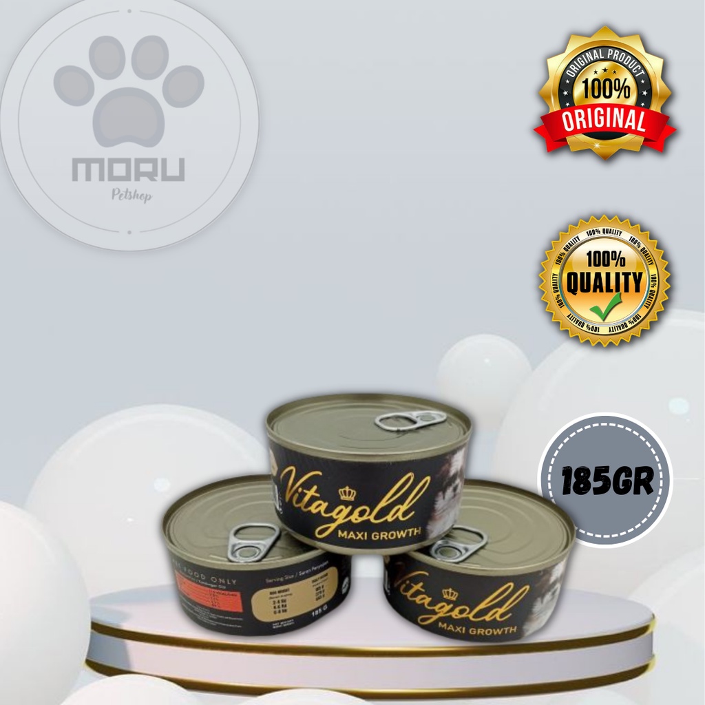 Jual Nutricell Vita Gold Maxi Growth Dog Food 185g | Shopee Indonesia