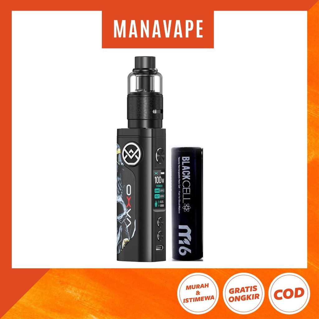 Jual OXVA VATIV SUPER KIT MOD 100w AUTHENTIC + BATTERY BLACKCELL M6 ...