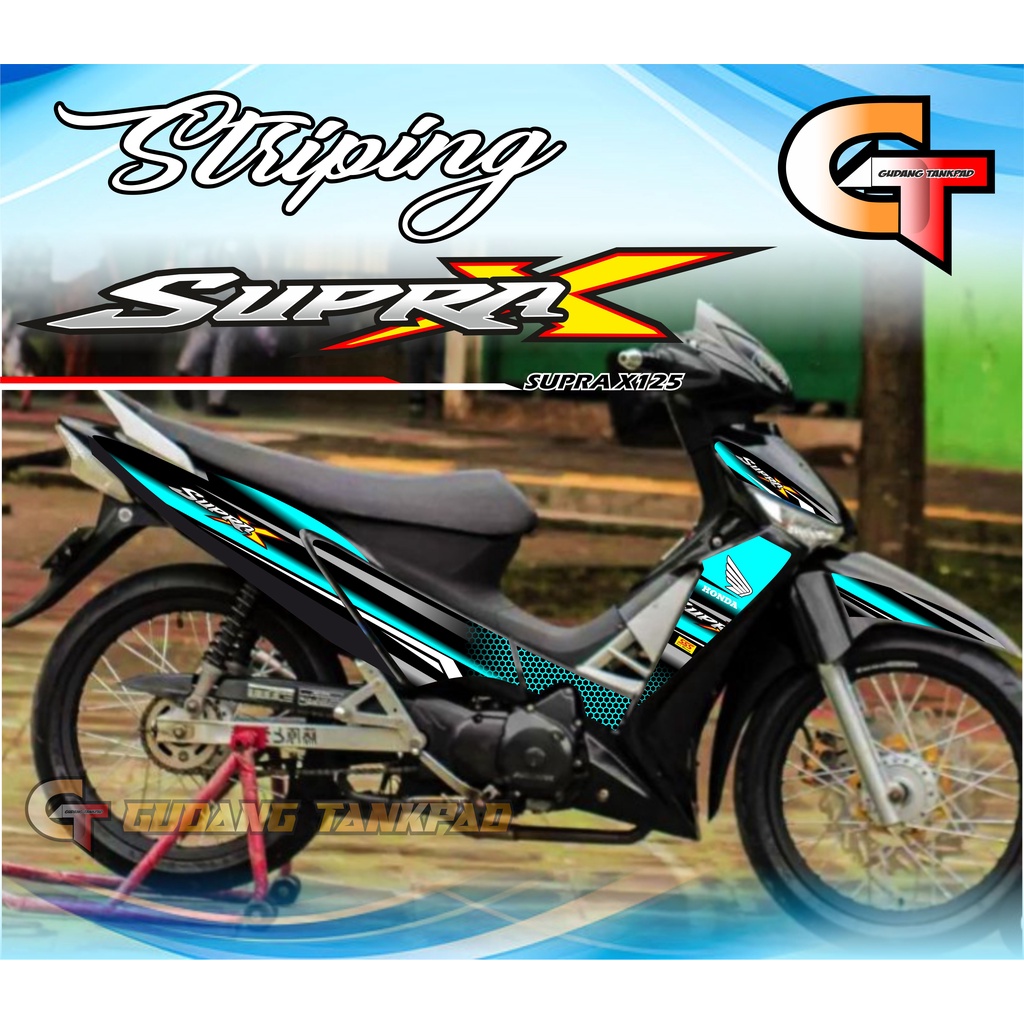 Jual STRIPING SUPRA X 125 / SURA X / BARU / CW / STIKER VARIASI / SUPRA ...