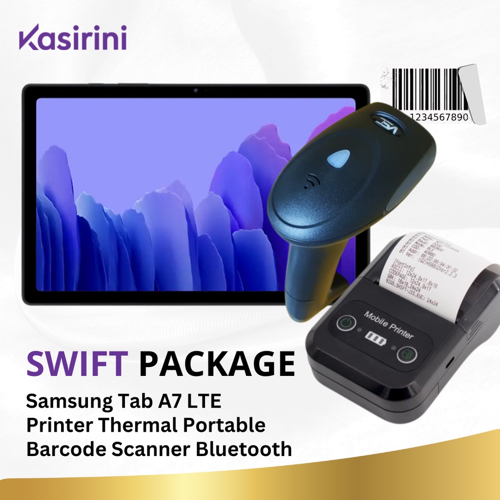 Jual SWIFT PACKAGE | Samsung Tab A7 LTE, Printer Thermal Portable 58Mm ...