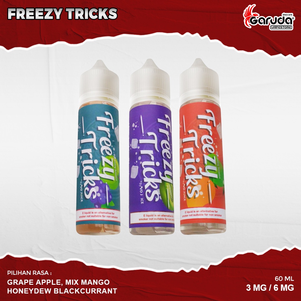 Jual Liquid Freezy Tricks By Labs Radz 60ml Bercukai | Shopee Indonesia