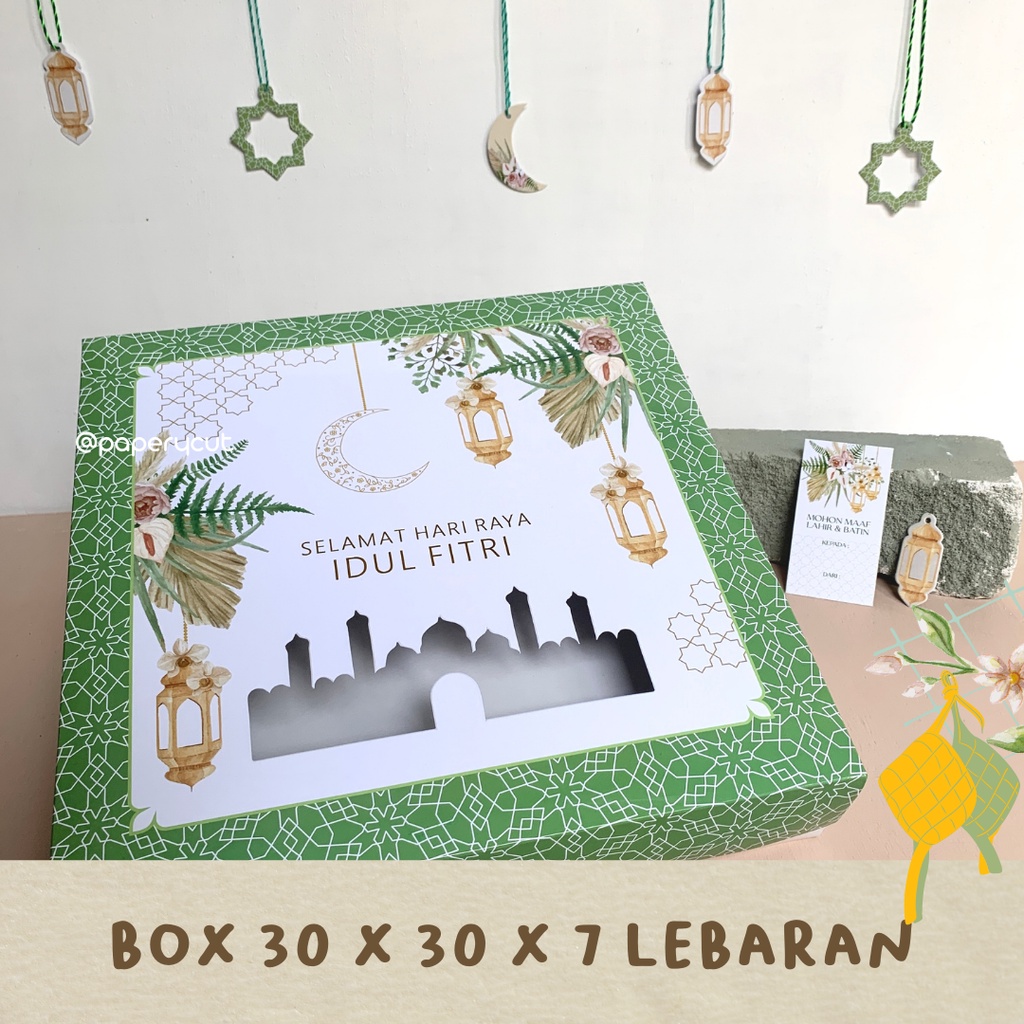 Jual Box Dus Kotak Packaging Kue / Cookies Hampers - Lebaran / Idul ...