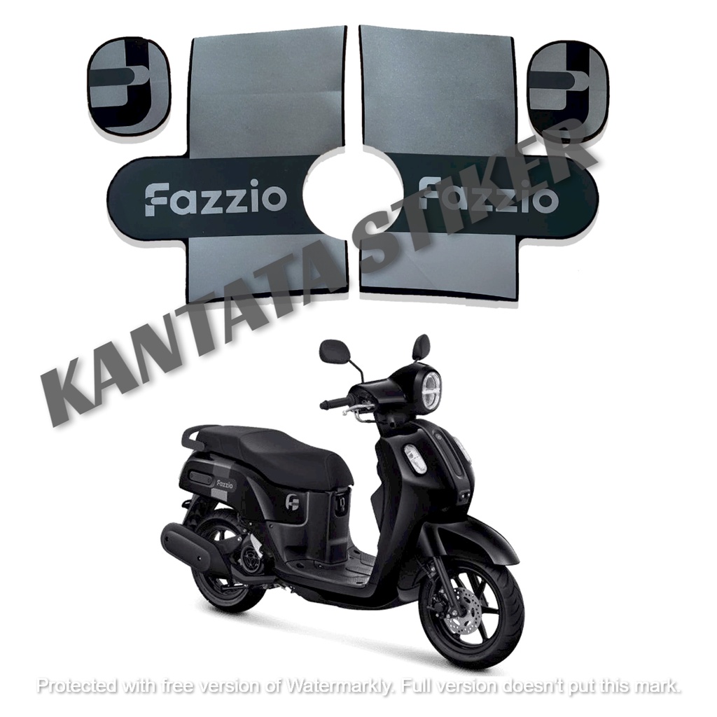 Jual STIKER STRIPING LIS LES BODY MOTOR YAMAHA FAZZIO 2022 HYBRID HITAM ...