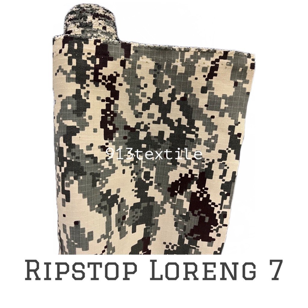 Jual Kain Ripstop Motif Loreng Kotak Teba | Shopee Indonesia