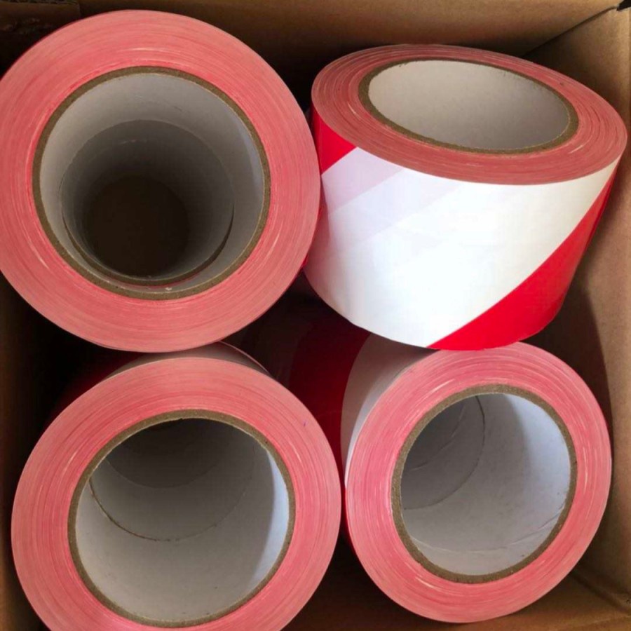 Jual Police Line Merah Putih 2 inch x 300 Meter / Garis Polisi tanpa ...