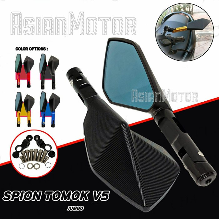 Jual Spion Tomok V5 Full Cnc/ Spion Tomok V5 Lipat Cnc Universal # ...