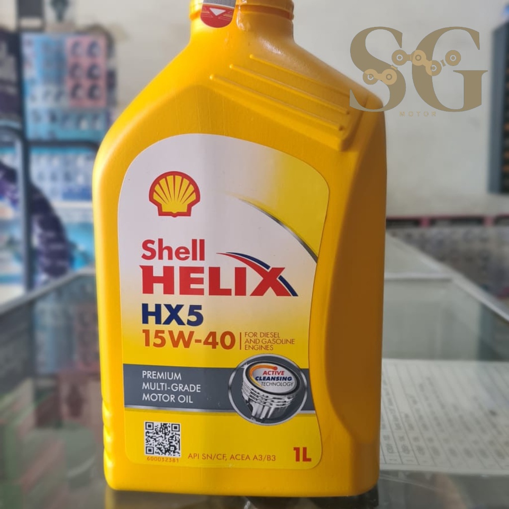 Jual SHELL HELIX HX5 15W-40 1 LITER | Shopee Indonesia