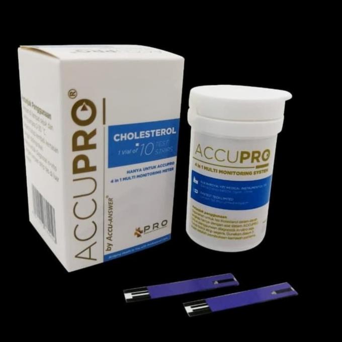 Jual ACCU PRO Strip Kolesterol CHOLESTEROL Tes Kolesterol Isi ACCU PRO ...