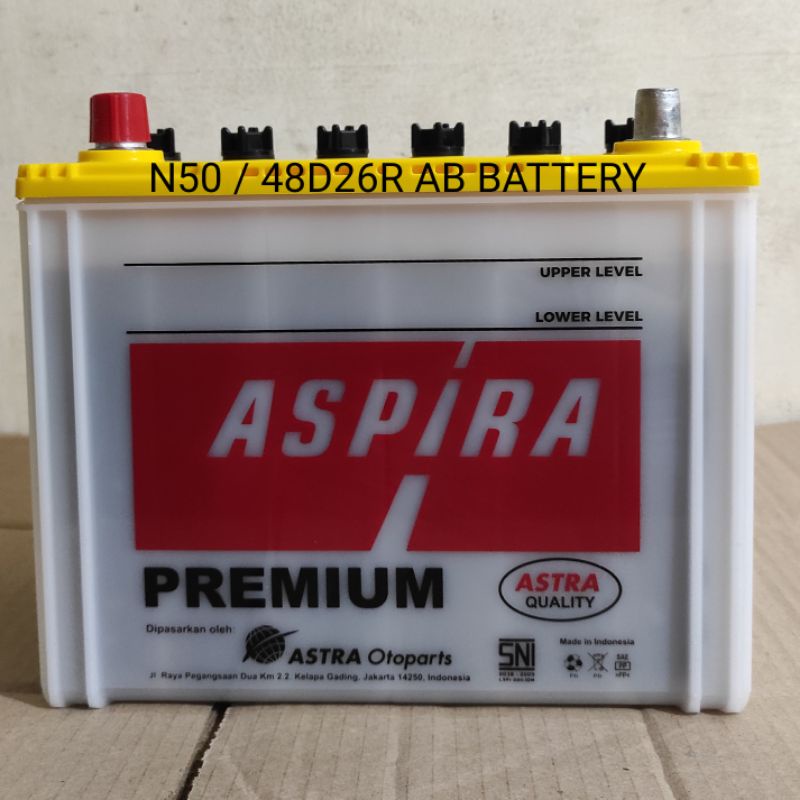 Jual Aki Mobil N50Z [55D26R] ASPIRA ASTRA | Shopee Indonesia