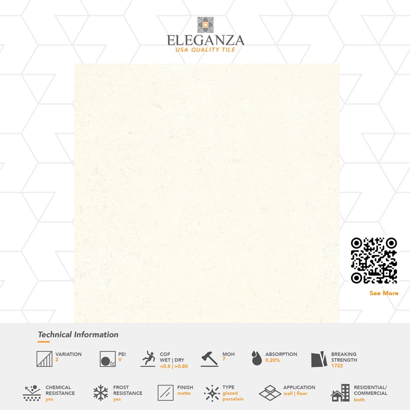 Jual Eleganza Tile Crystal Ivory Light Nano Polished EPK60J389 60 x 60 ...