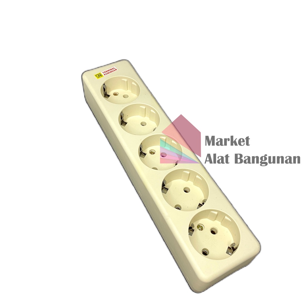 Jual Stop Kontak 5 Lobang TEBAL ARDE Kuningan / Colokan Listrik 5 Lubang / Terminal Kuningan 5 ...