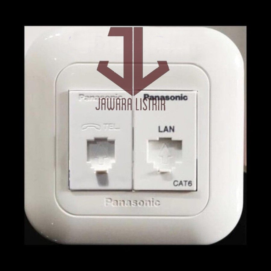 Jual STOP KONTAK OUTLET TELEPON + OUTLET DATA CAT6 CAT 6 + FRAME ...