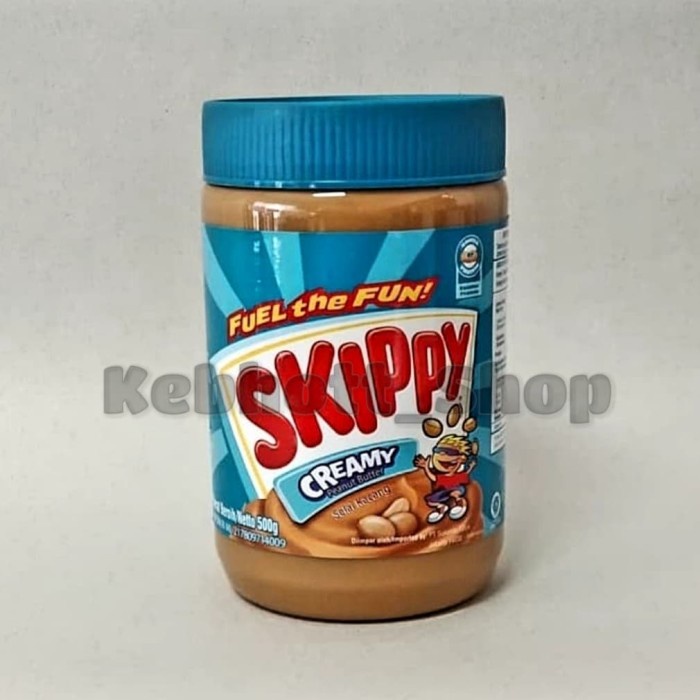 Jual SKIPPY SKIPY CREAMY PEANUT BUTTER SELAI KACANG 500GR | Shopee Indonesia