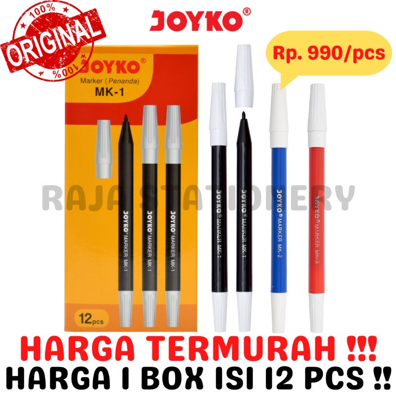Jual TERMURAH !! JOYKO PAPER MARKER / SPIDOL HITAM BIRU MERAH KERTAS ...