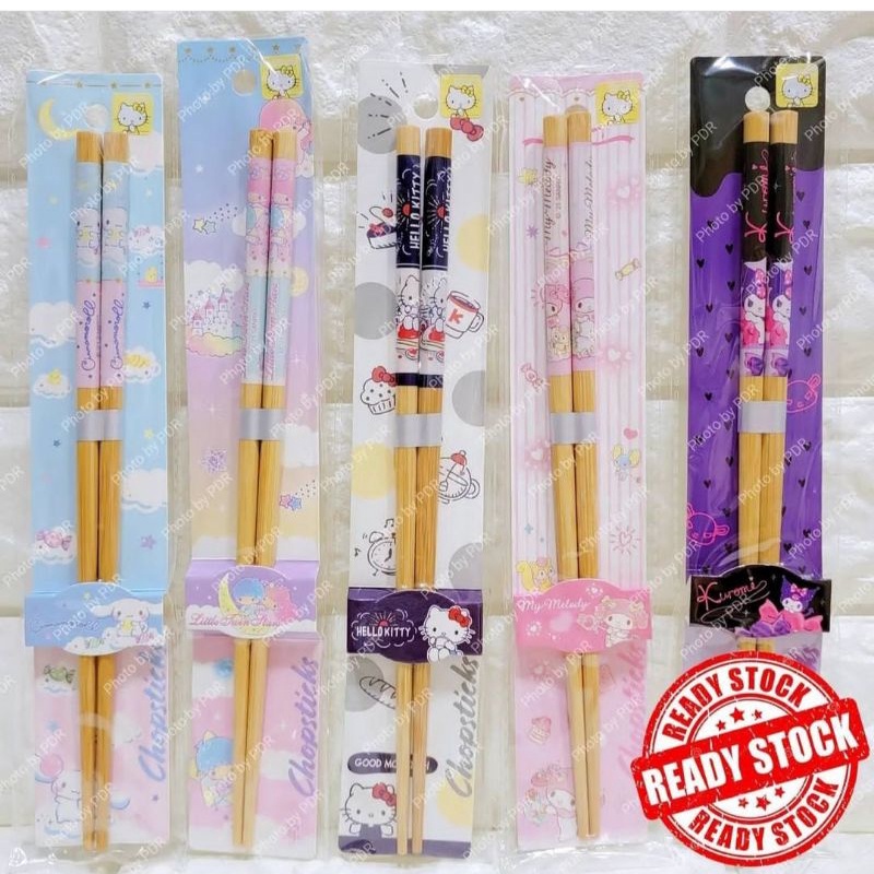 Jual Sumpit Karakter Sanrio Hello Kitty, My Melody, Little Twin Stars, Kuromi | Shopee Indonesia