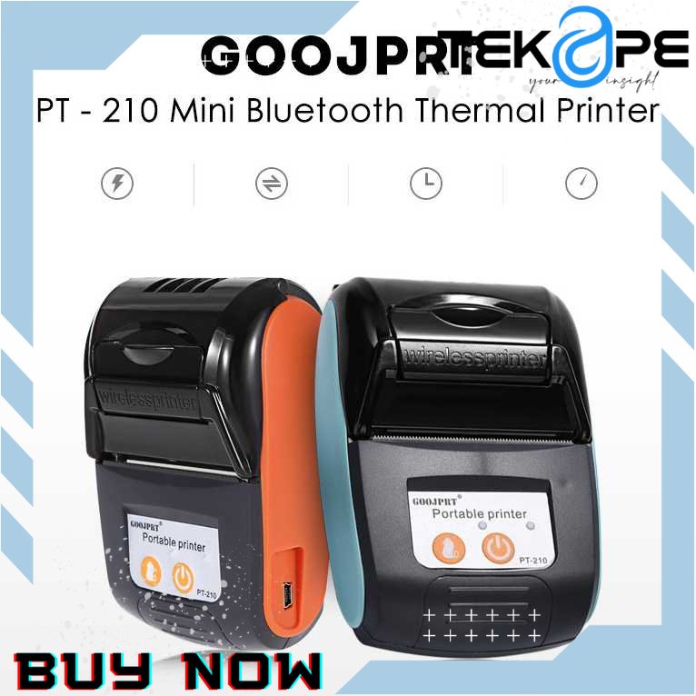 Jual GOOJPRT POS Bluetooth Thermal Receipt Printer 58mm - PT210 - TKP | Shopee Indonesia