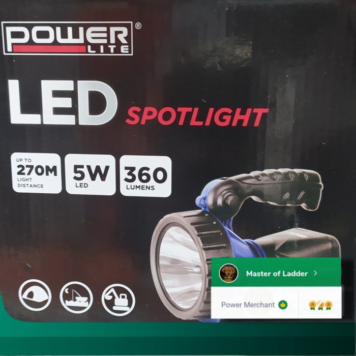 Jual OM- Krisbow Powerlite Senter Spotlight Led 5w senter sorot | Shopee Indonesia