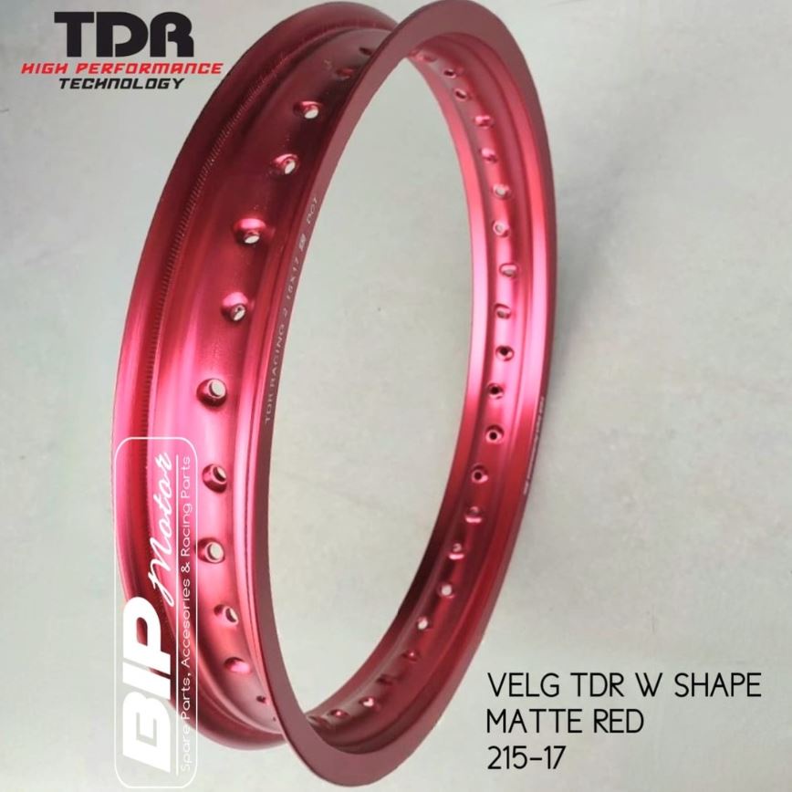 Jual VELG TDR RING 17 215-17 W SHAPE MATTE RED ORIGINAL | Shopee Indonesia