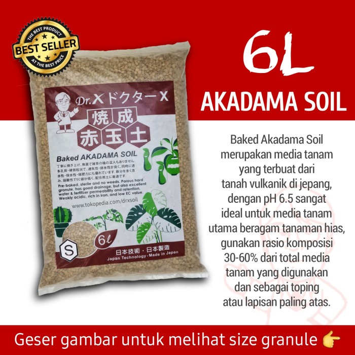 Jual Media Tanam Akadama Soil Dr.X Soil 6 Liter | Shopee Indonesia