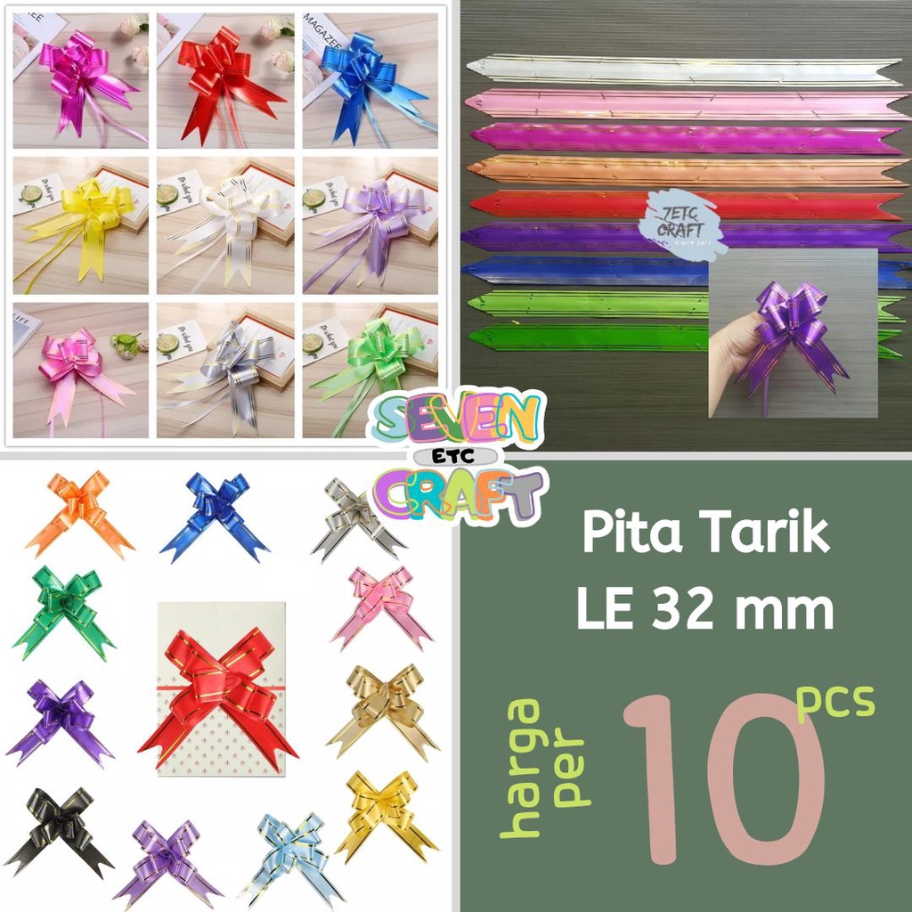Jual Pita Tarik Serut List Emas 32 mm 10 pcs | Shopee Indonesia