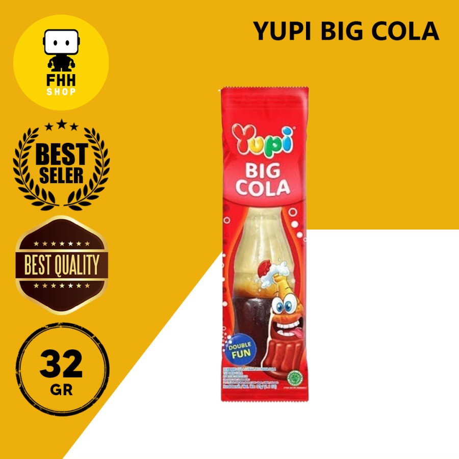 Jual Permen Gummy YUPI Big Cola 32 Gr | Shopee Indonesia