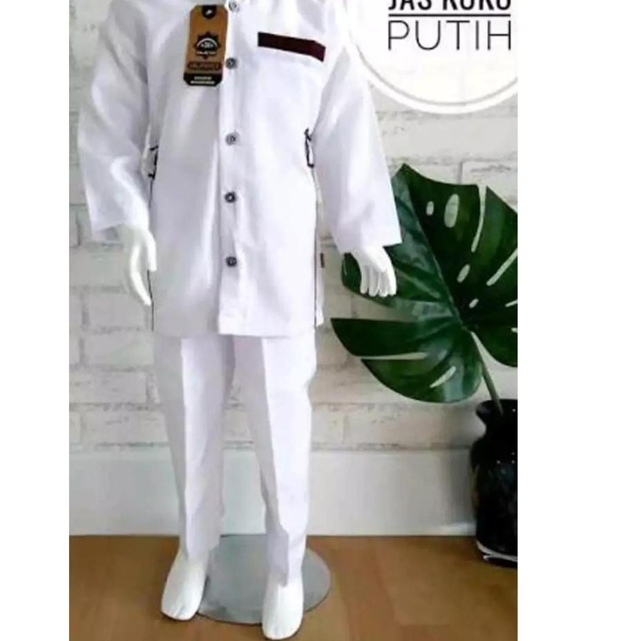 Jual Recomend Setelan Jasko Anak Jas Koko Anak PUTIH-PUTIH | Shopee ...