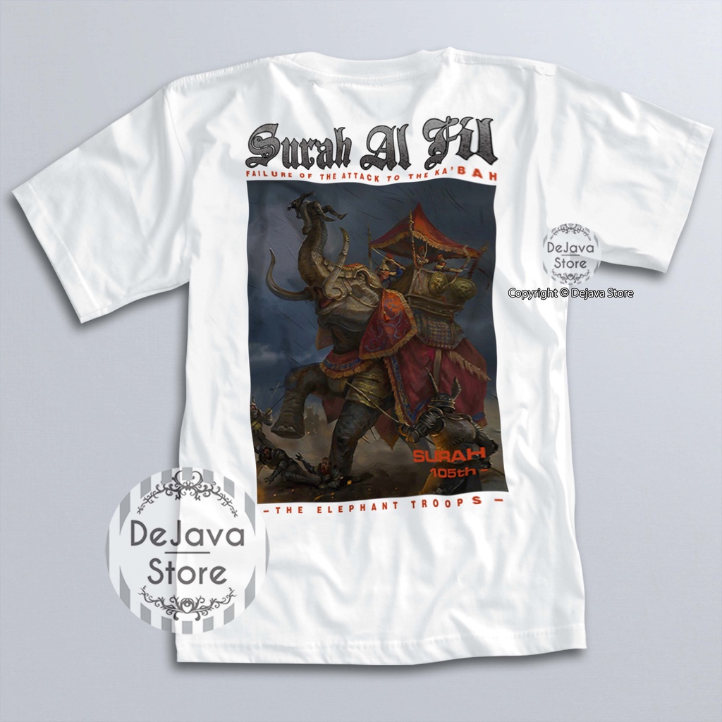 Jual Kaos Dakwah Islami SURAH AL FIL The Elephant Troops Baju Santri ...