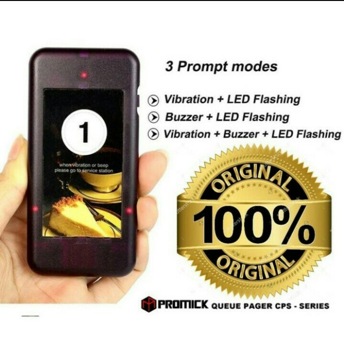 Jual Unit Pager Saja Buat Tambahan Mesin Antrian Restoran Promick CPS ...