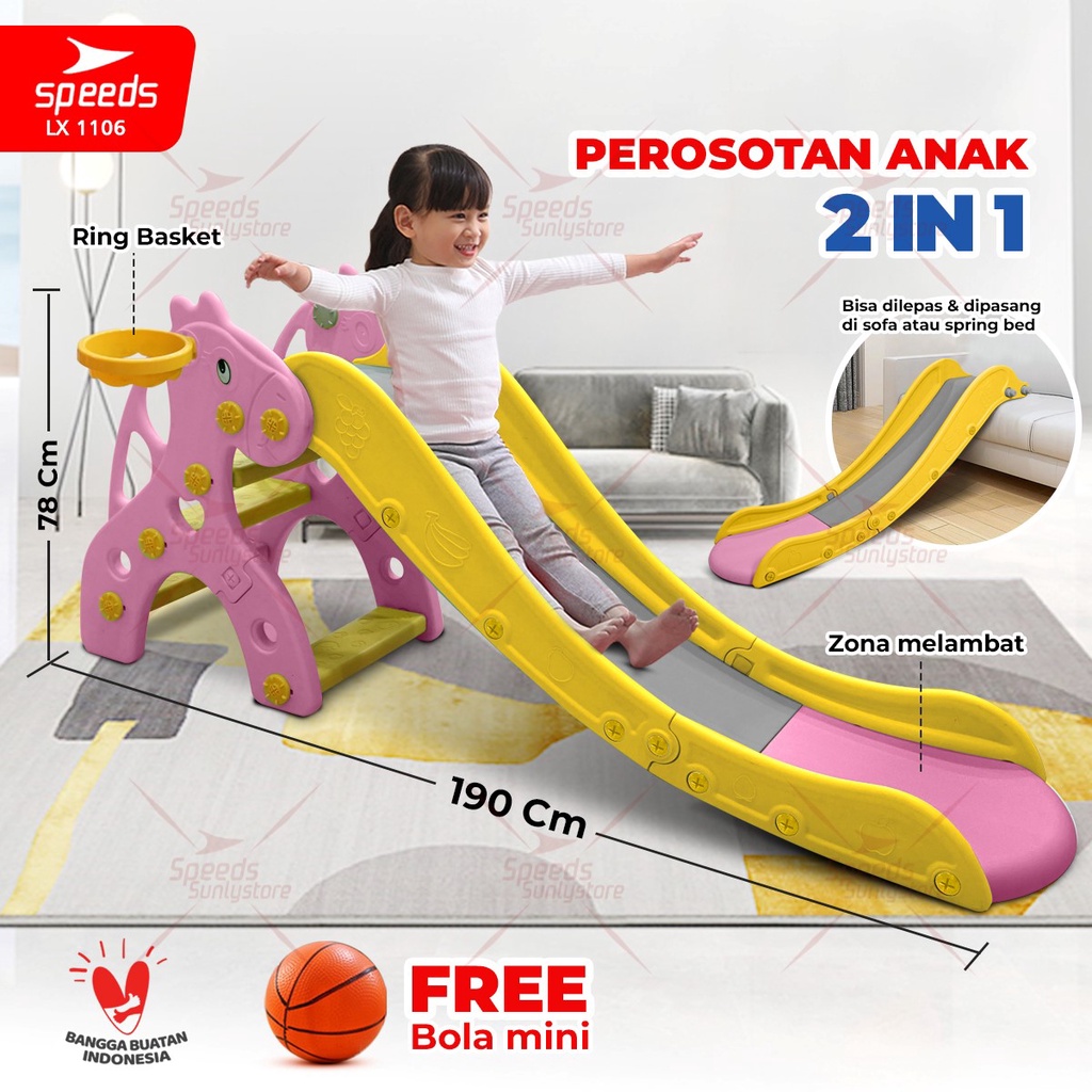 Jual SPEEDS Mainan Perosotan Anak Mainan Prosotan Seluncuran Anak Free ...