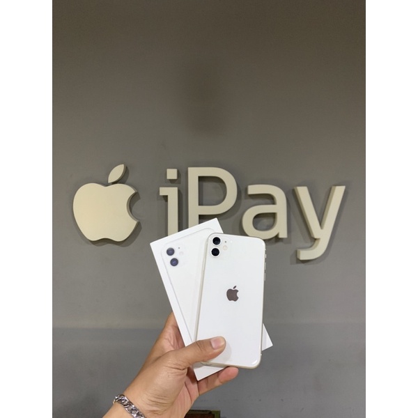 Jual iPay-iPhone 11 128Gb White Ex Resmi | Shopee Indonesia