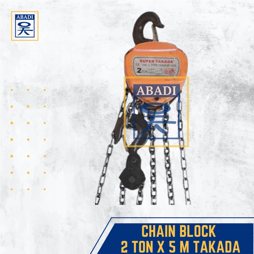 Jual CHAIN BLOCK 2 TON - 3 TON X 5 M TAKADA | Shopee Indonesia